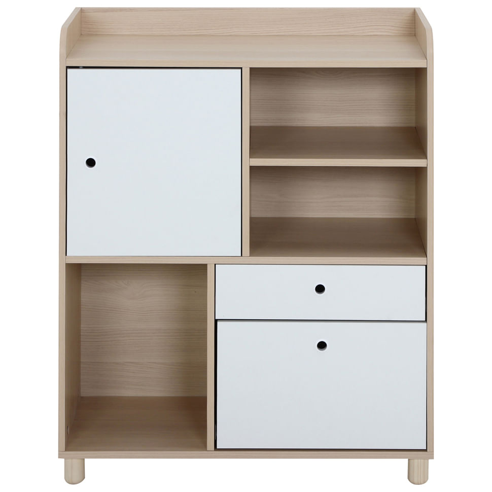 IN BOX ARMÁRIO MÉDIO 1 PORTA/2 GAVETAS BRANCO | Tok&Stok