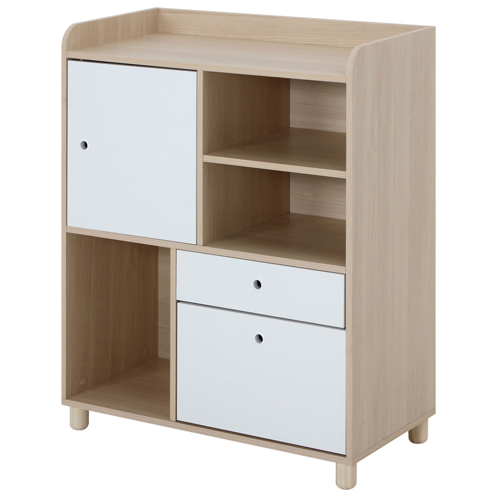 IN BOX ARMÁRIO MÉDIO 1 PORTA/2 GAVETAS BRANCO | Tok&Stok